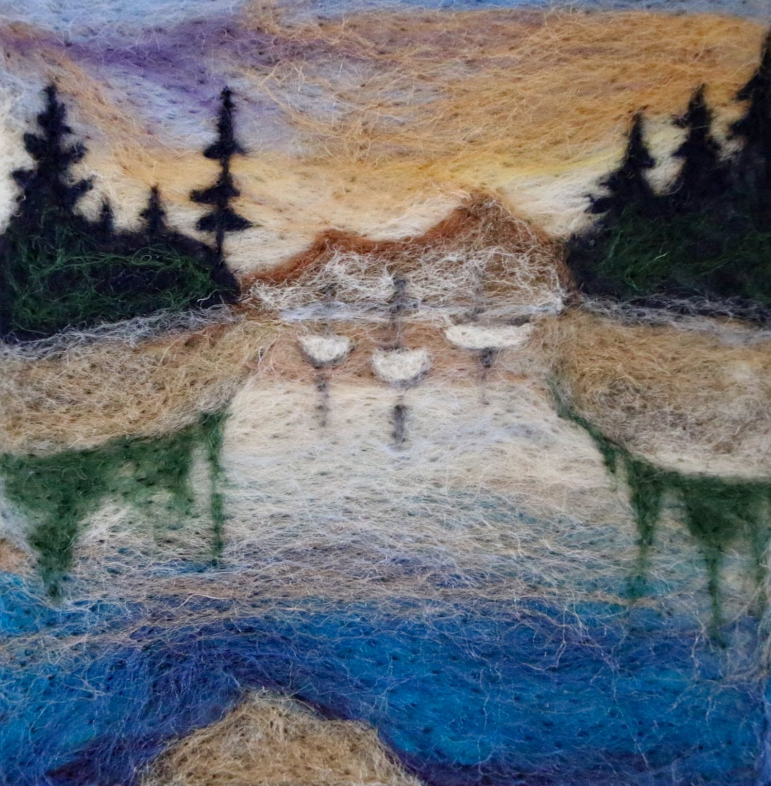 Wool Painting Tutorial - Needle Felting Instruction - Needle Felting ...