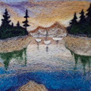 Wool Painting Tutorial - Needle Felting Instruction - Needle Felting ...