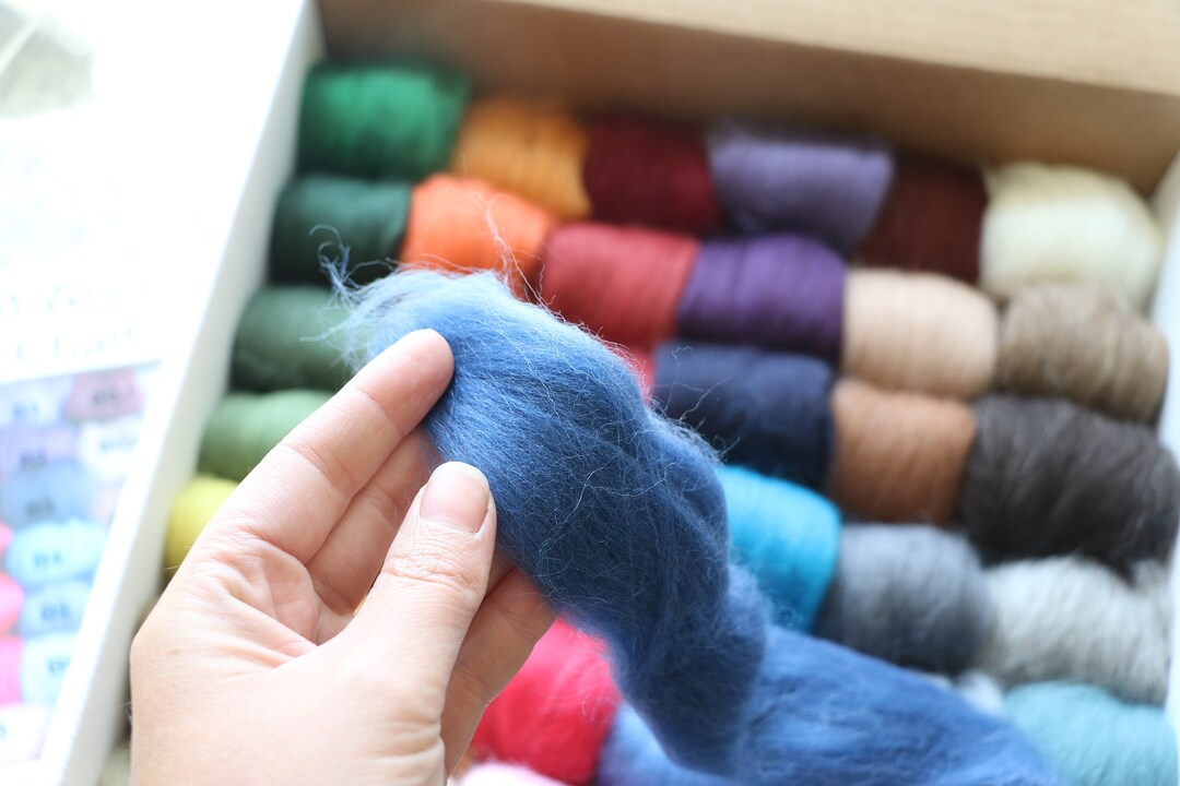 Wool Painting Kit, Shetland Wool, 2D Needle Felting, Adult Craft ...
