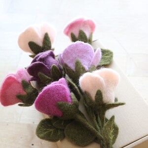 Felted Flower Needle Felting PDF Pattern - How to Make Felted Flowers ...
