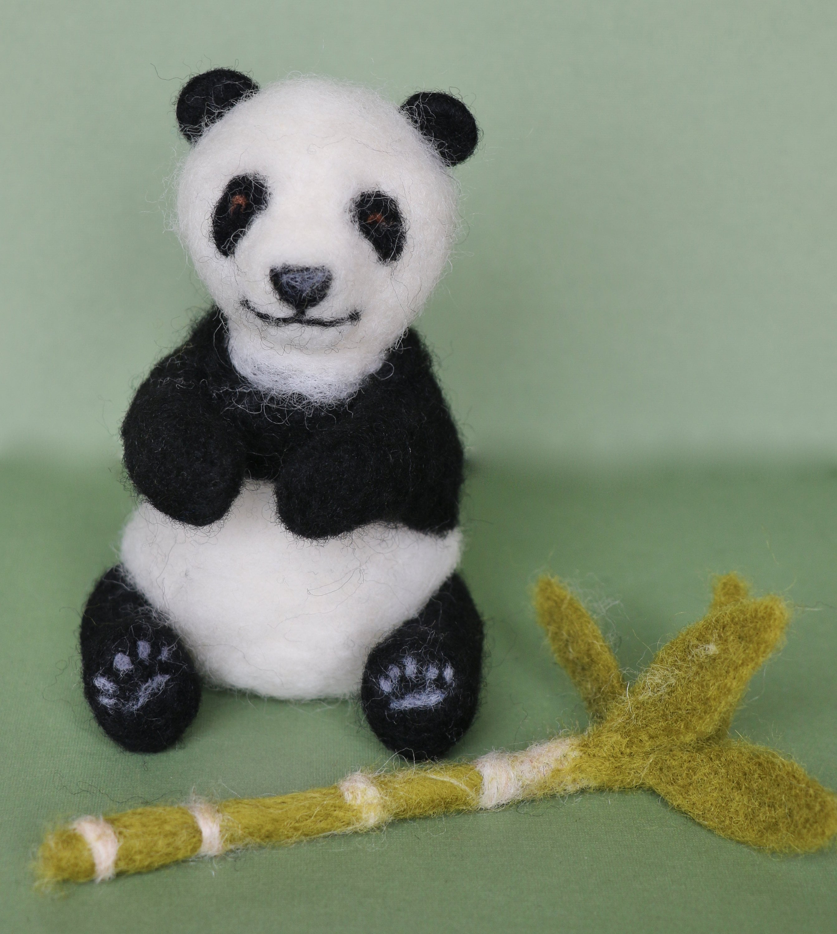 Sewing & Fiber Craft Supplies & Tools Felting Needle Felted Panda Kit ...