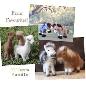 Needle Felting Pattern - Alpaca Llama - Needle Felting - DIY Craft ...