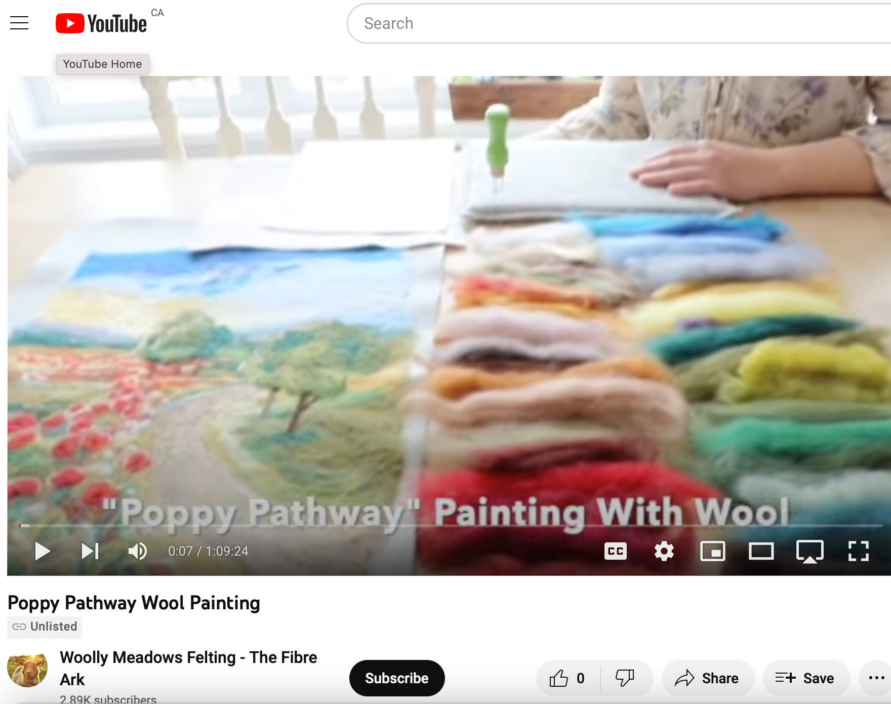 Needle Felted Painting - Poppy Art - Wool Picture - Felted Painting ...