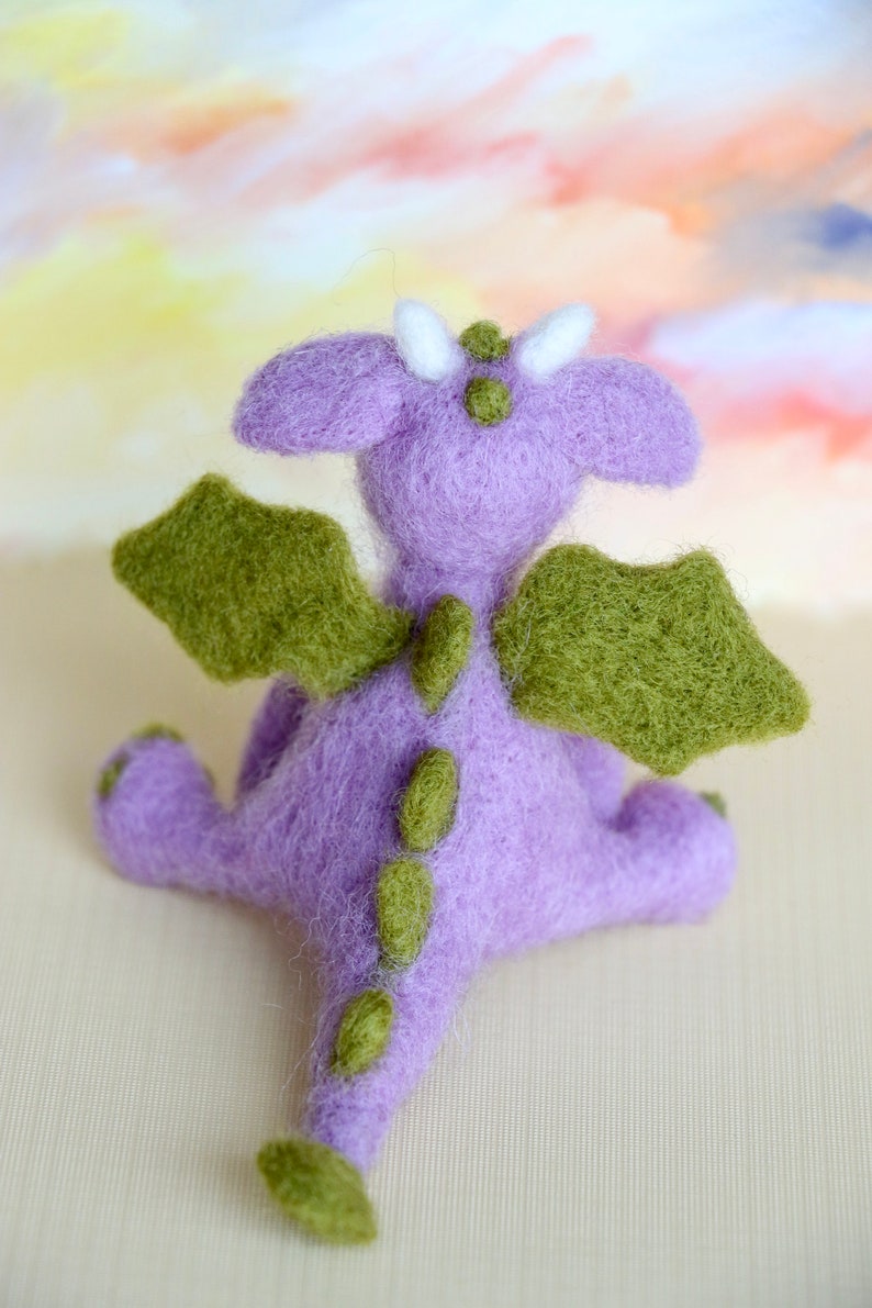 Dragon Needle Felting Pattern - Dragon- Mini Dragon - Book Dragon - PDF ...