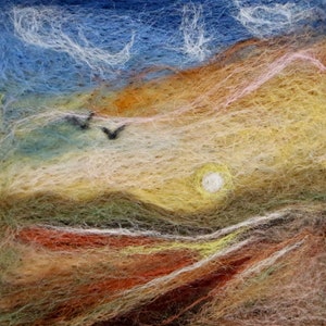 Wool Painting Tutorial - Needle Felting Instruction - Needle Felting ...
