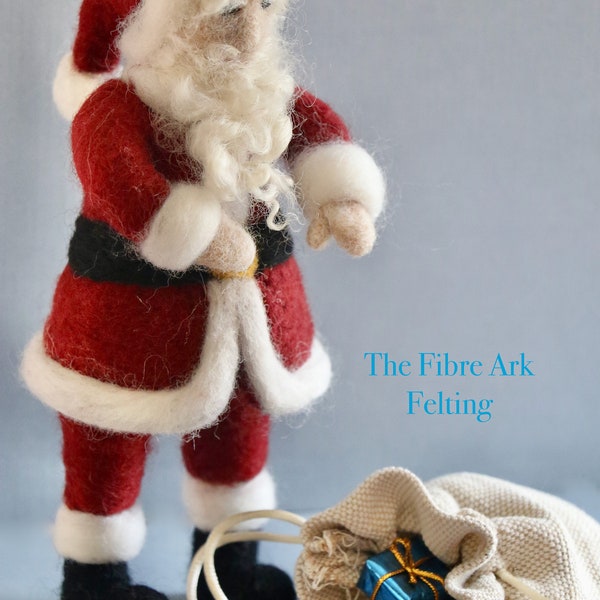 Needle Felted Santa - Etsy