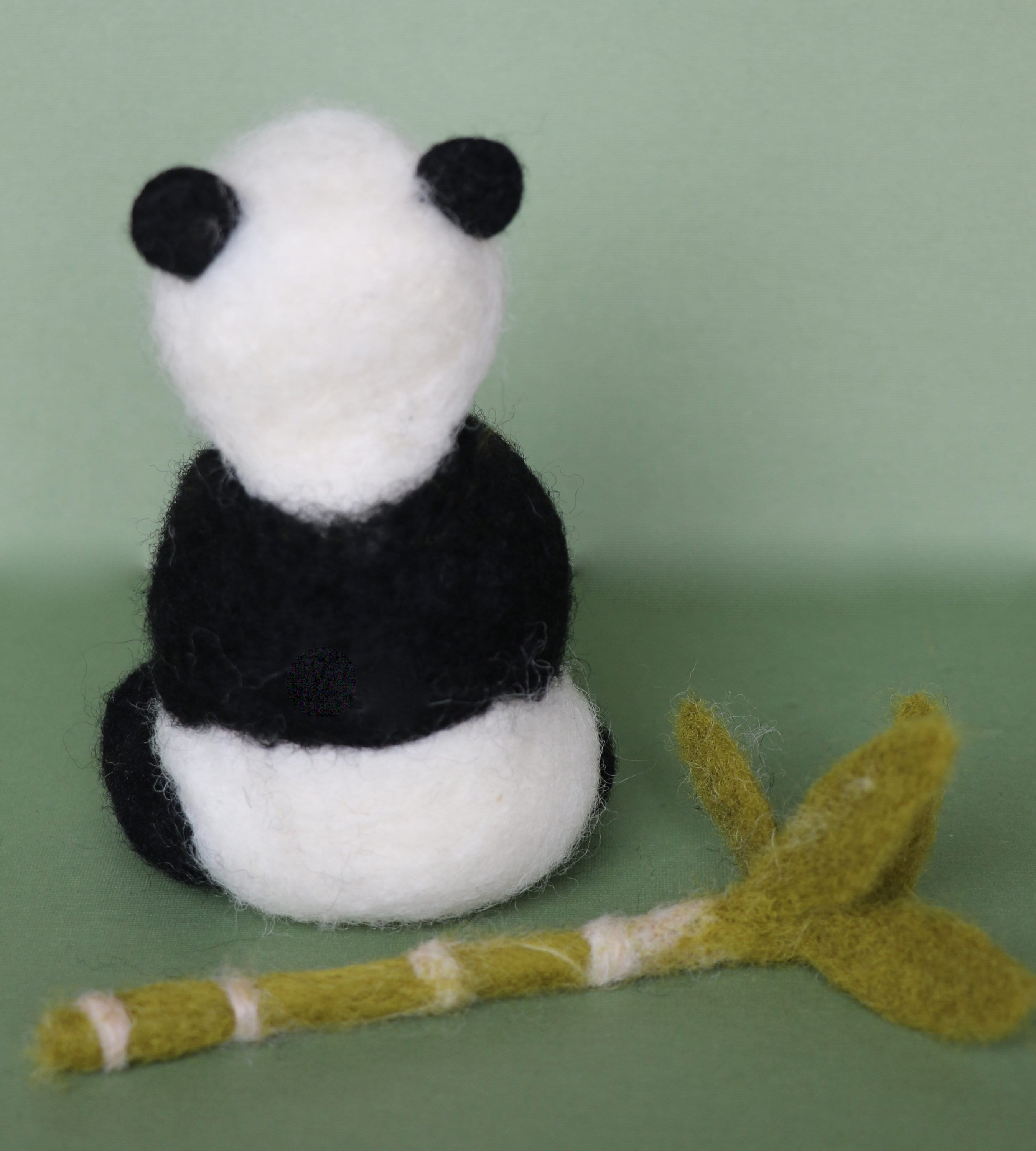 Sewing & Fiber Craft Supplies & Tools Felting Needle Felted Panda Kit ...