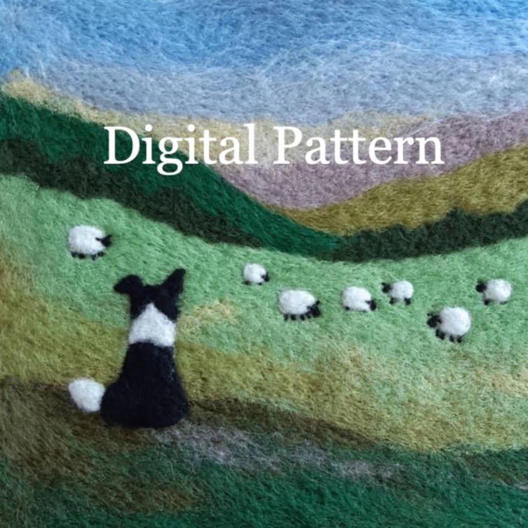 Felted Painting Tutorial - Border Collie - Mini Course - Painting With ...