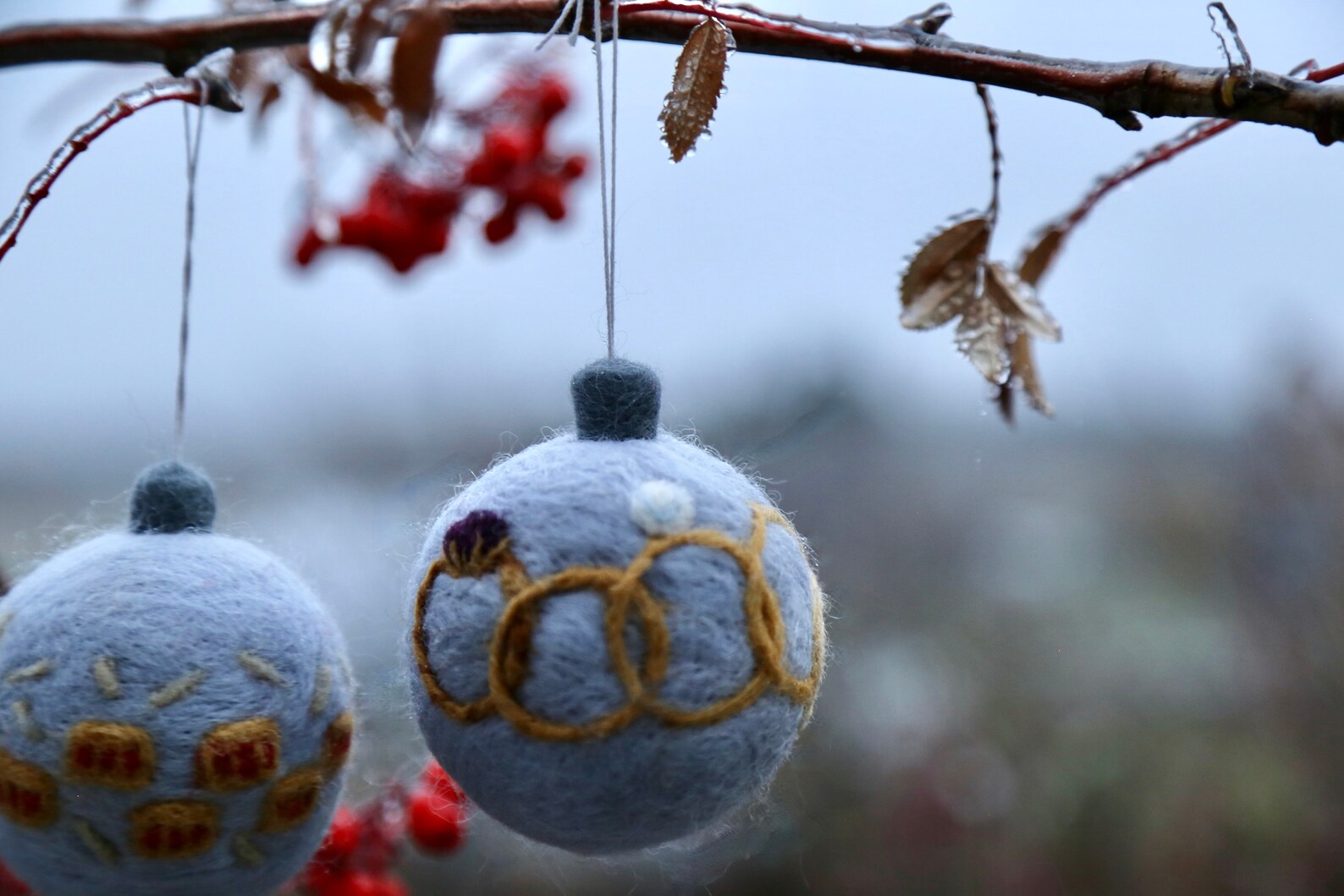 12 Days of Christmas Bauble Felting Pattern, Needle Felting, Christmas ...