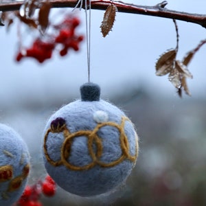 12 Days of Christmas Bauble Felting Pattern, Needle Felting, Christmas ...