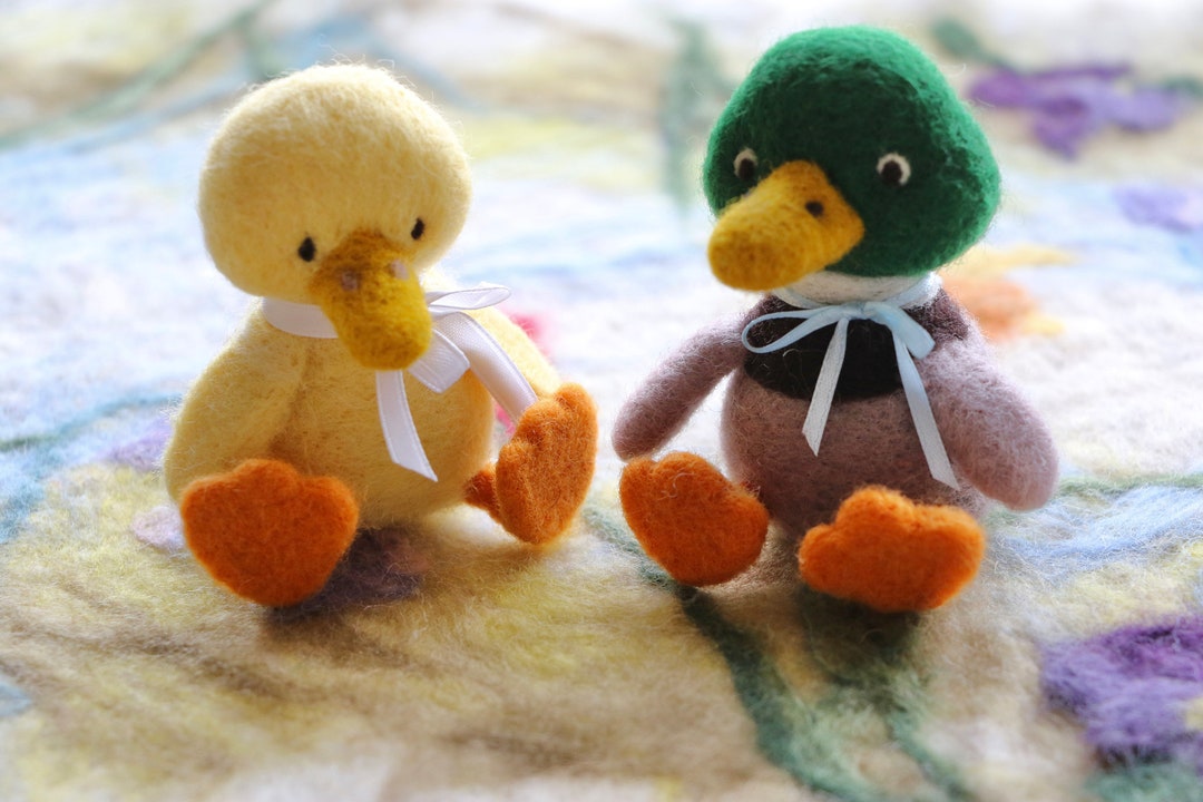 Duck Felting Pattern - Needle Felting - Learn to Needle Felt - Felted ...