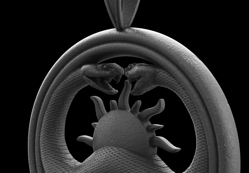 Thulsa Doom Snake Black Steel Necklace Pendant Conan the - Etsy Hong Kong