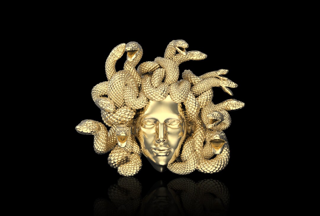 Bronze Medusa Lapel Pin Men, Brooch for Suit Medusa Jewelry, Ancient ...