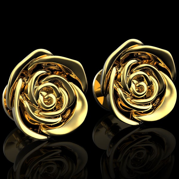 Flower Cufflinks - Etsy UK