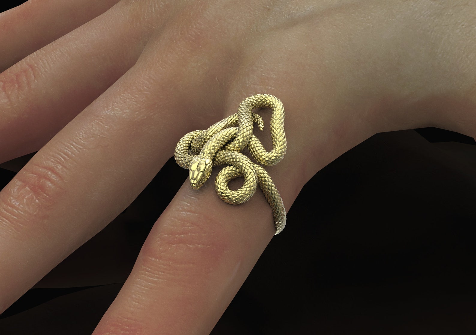 Brass Snake Ring Ancient Mythological Symbols Snake Ring - Etsy