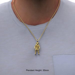 18K Gold Plated Apollo 11-14 Astronaut Pendant, Neil Armstrong Space ...