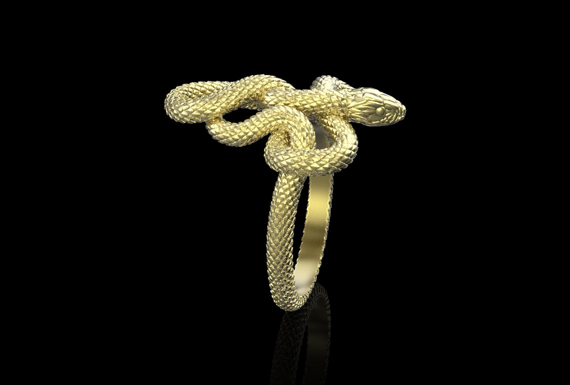 Brass Snake Ring Ancient Mythological Symbols Snake Ring - Etsy