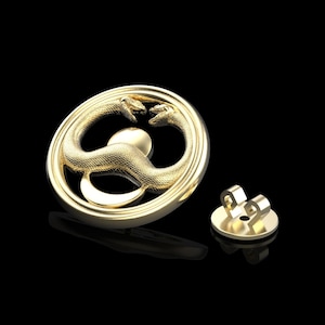 Bronze Thulsa Doom Snake Symbol Lapel Pin, Conan the Barbarian Arnold ...