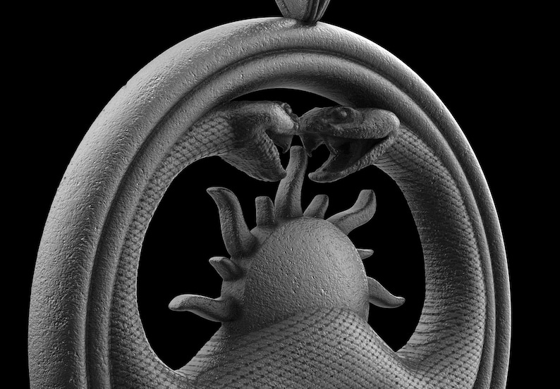 Thulsa Doom Snake Black Steel Necklace Pendant Conan the - Etsy Hong Kong