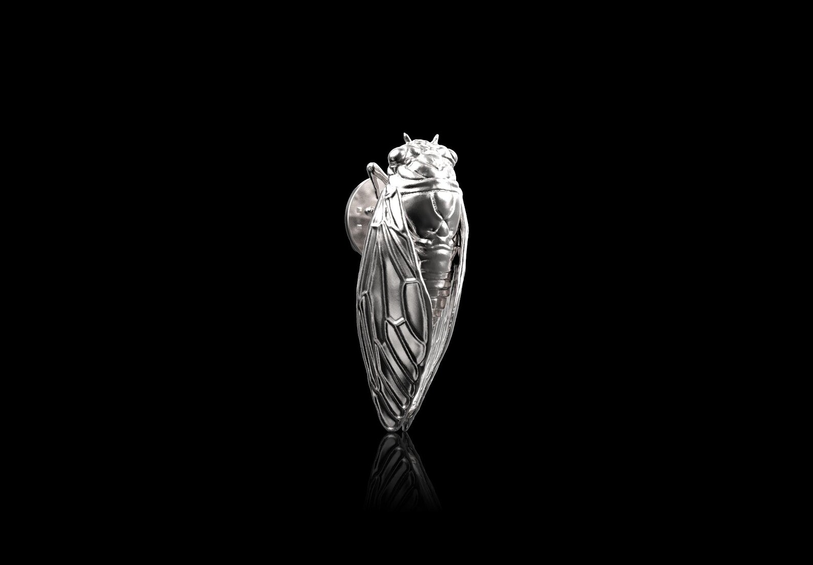 Sterling Silver Cicada Lapel Pin, Cicada Men Brooch, Bug Jewelry ...