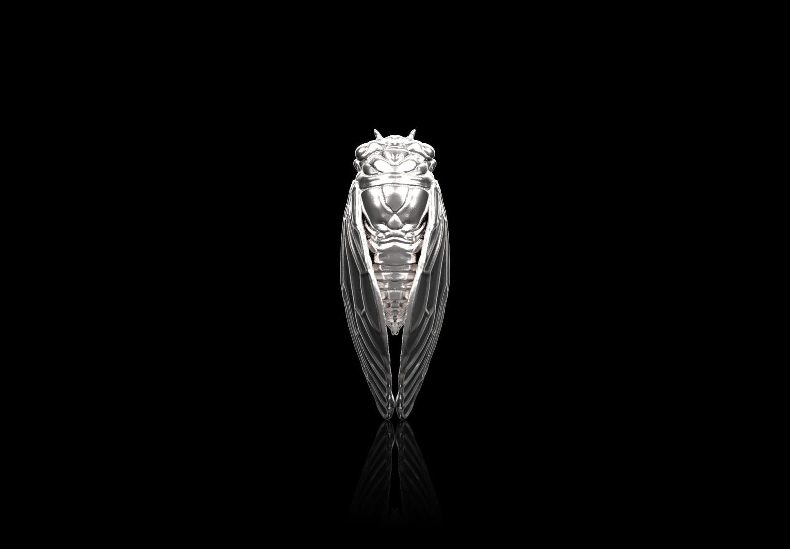 Sterling Silver Cicada Lapel Pin, Cicada Men Brooch, Bug Jewelry ...