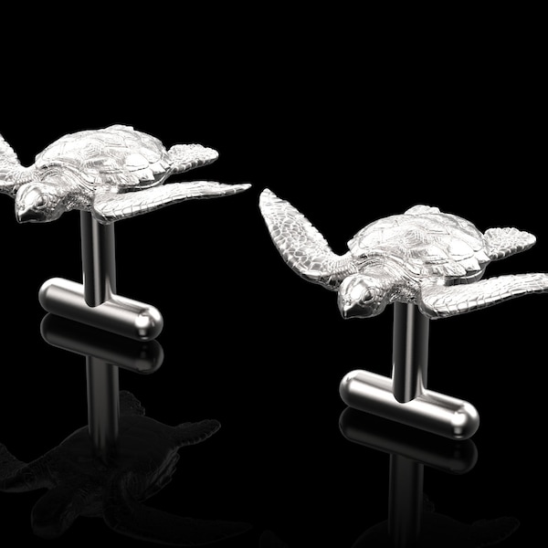 Turtle Cufflinks - Etsy
