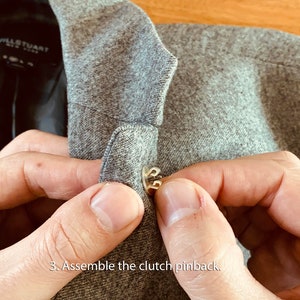 18K Gold Plated Roaring Lion Lapel Pin Men With Crown, Brooch for Suit ...