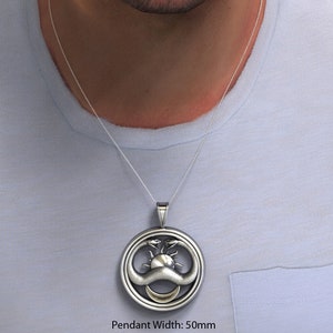 Sterling Silver Thulsa Doom Snake Necklace Pendant Conan the - Etsy