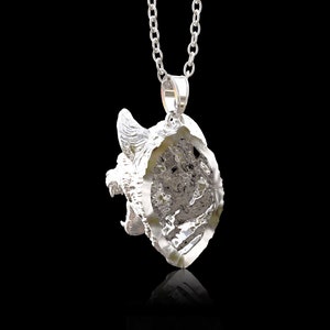 High-gloss Silver Angry Hyena Pendant, Beast Gothic Necklace, Handmade ...
