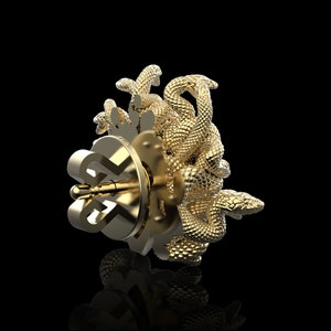 Bronze Medusa Lapel Pin Men, Brooch for Suit Medusa Jewelry, Ancient ...