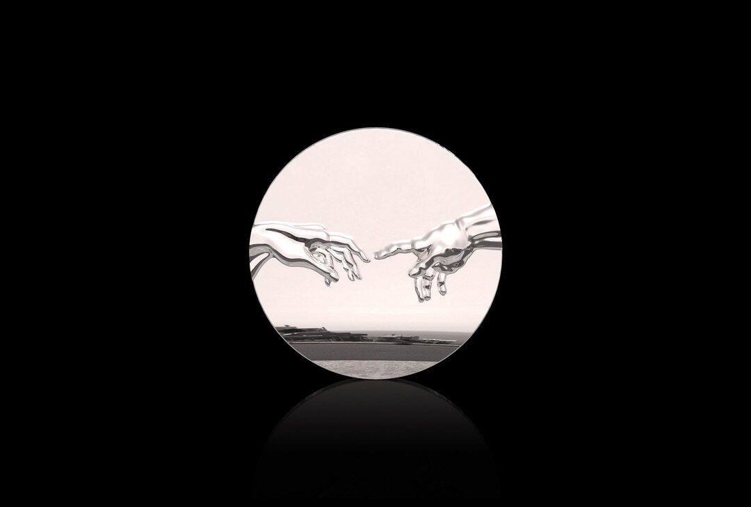 Sterling Silver Michelangelo's the Creation of Adam Lapel Pins ...