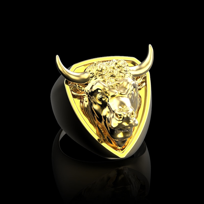 Jewelry Taurus Ring - Etsy