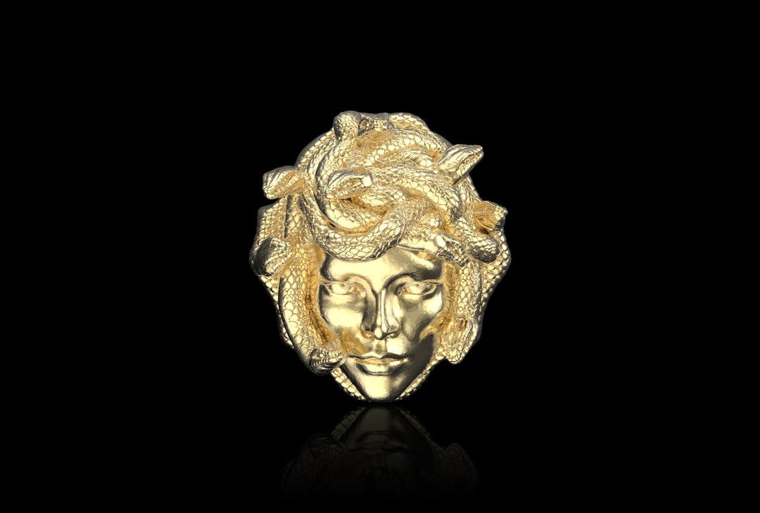 Bronze Medusa Lapel Pin Men, Brooch for Suit Medusa Jewelry, Greek ...