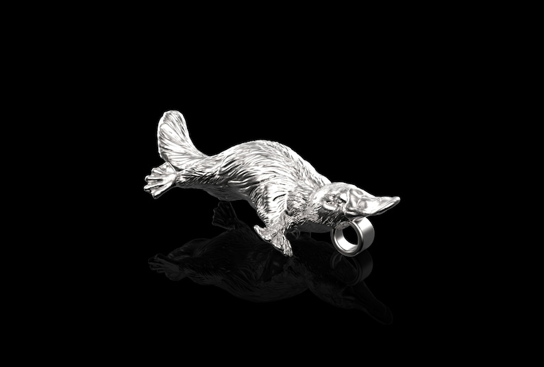 Steling Silver Solid Platypus Necklace Pendant Platypus Charm Jewelry ...