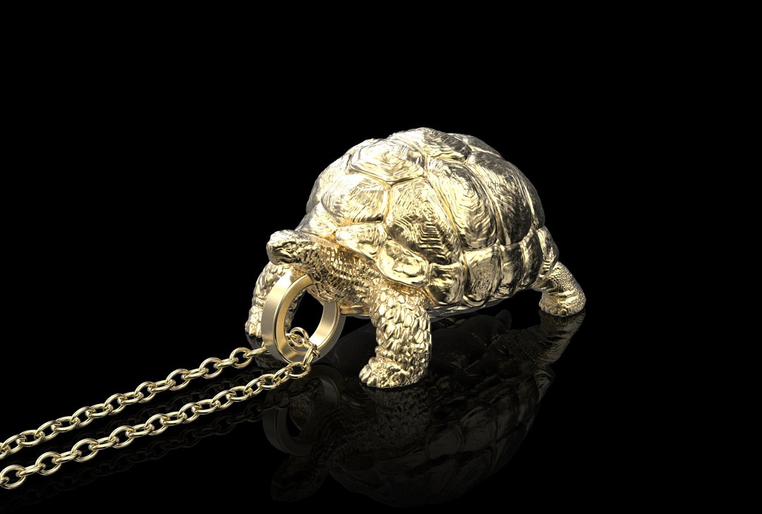 Bronze Galapagos Tortoises Pendant, Giant Tortoises Necklace, Tortoises ...