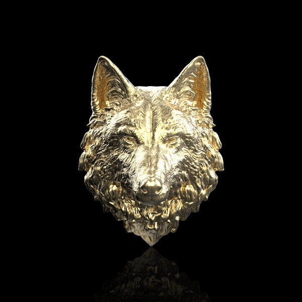 Wolf Pin - Etsy