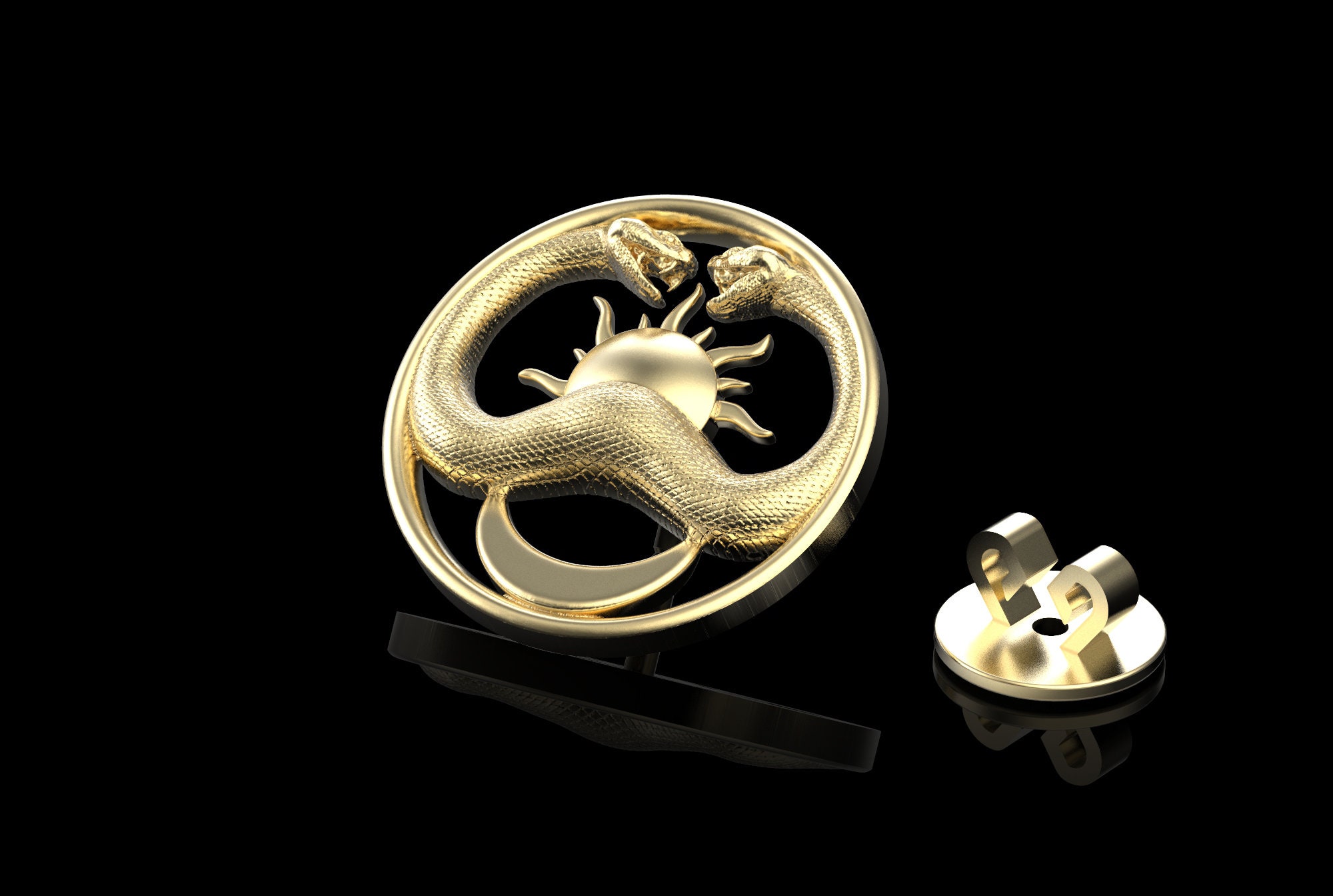 Bronze Thulsa Doom Snake Symbol Lapel Pin Conan the Barbarian - Etsy