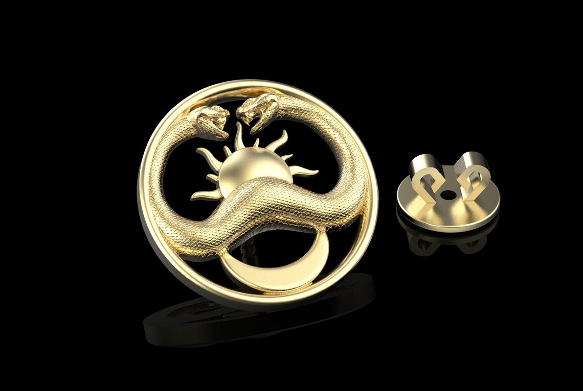 Bronze Thulsa Doom Snake Symbol Lapel Pin Conan the Barbarian - Etsy