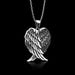 Sterling Silver Angel Wings Pendant, Angel Wing Necklace, Religious ...