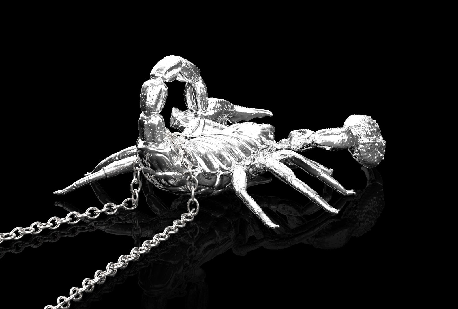 Sterling Silver Scorpion Pendant Necklace, Scorpion Jewelry, Zodiac ...