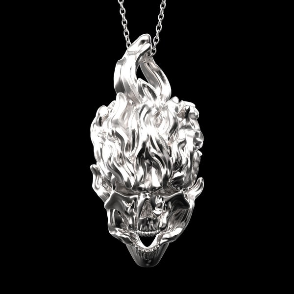 Flaming Ghost Rider - Etsy