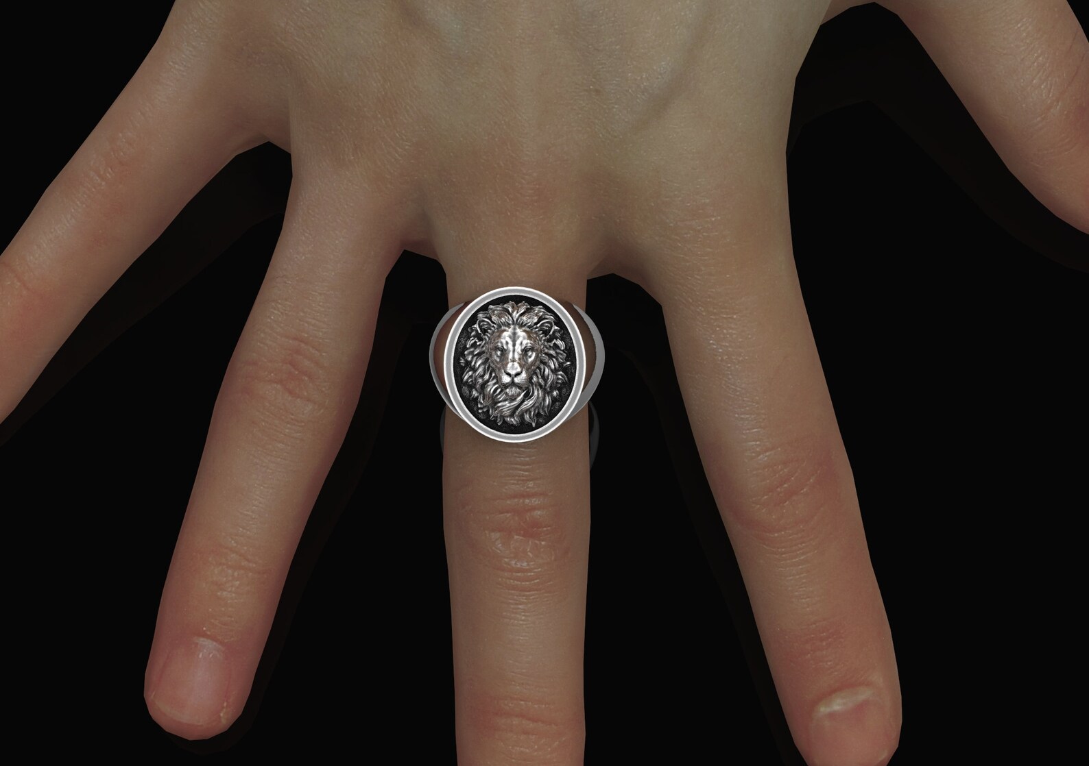 Lion Ring Silver Lion Ringwild Lion Ringantique - Etsy