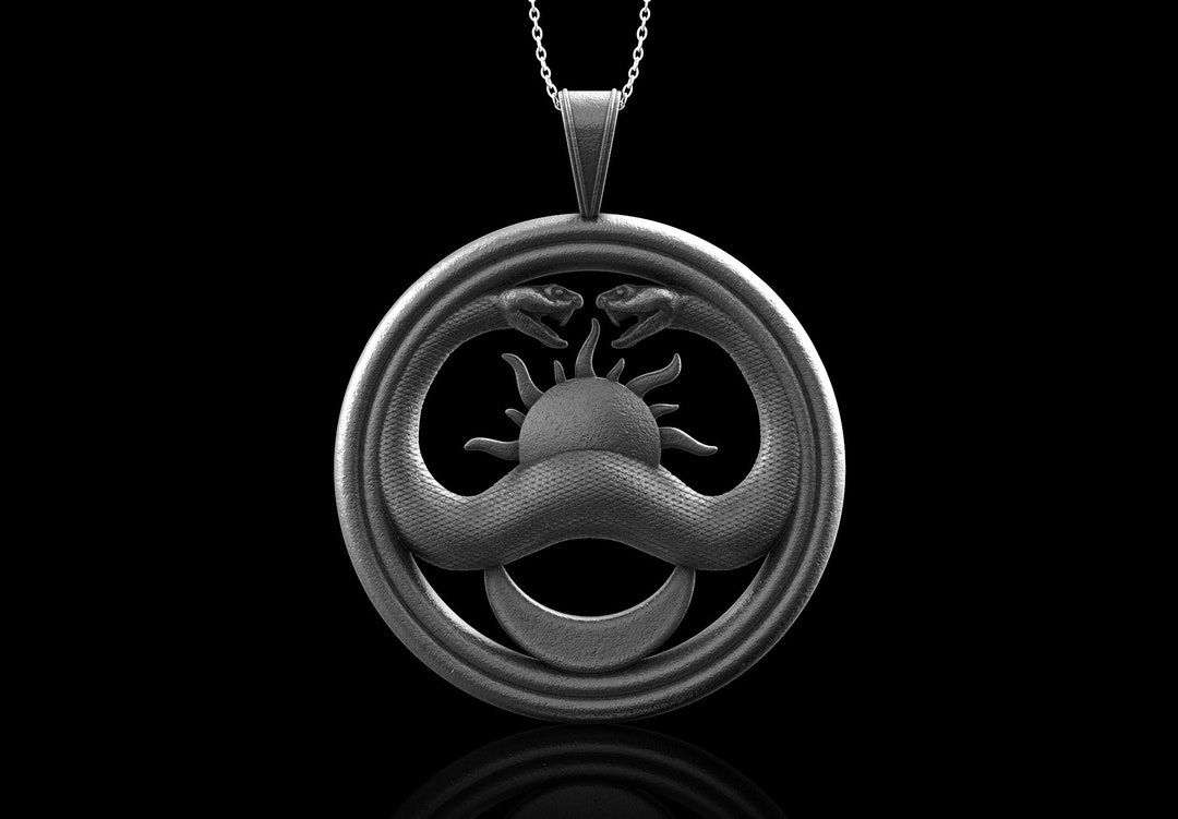 Thulsa Doom Snake Black Steel Necklace Pendant, Conan the Barbarian ...