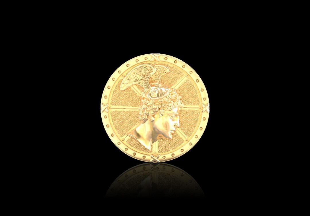 Bronze Perseus Lapel Pin, Hero of Ancient Greek Mythology Lapel Pin ...