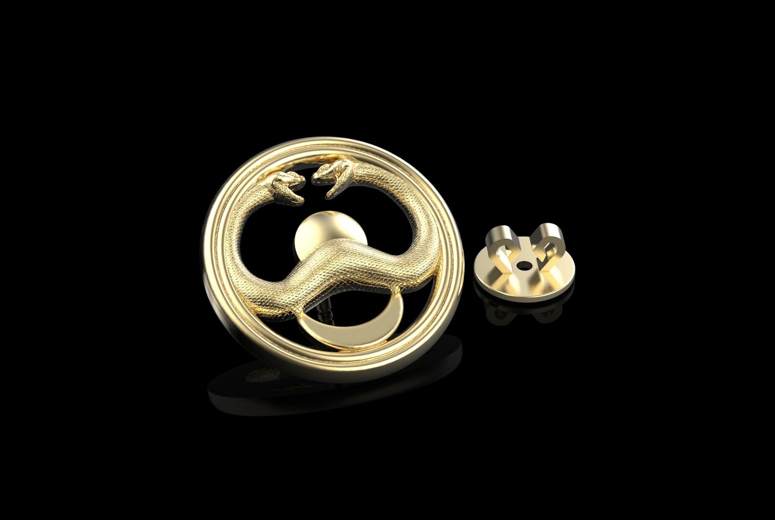 Bronze Thulsa Doom Snake Symbol Lapel Pin, Conan the Barbarian Arnold ...