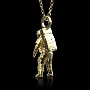 18K Gold Plated Apollo 11-14 Astronaut Pendant, Neil Armstrong Space ...