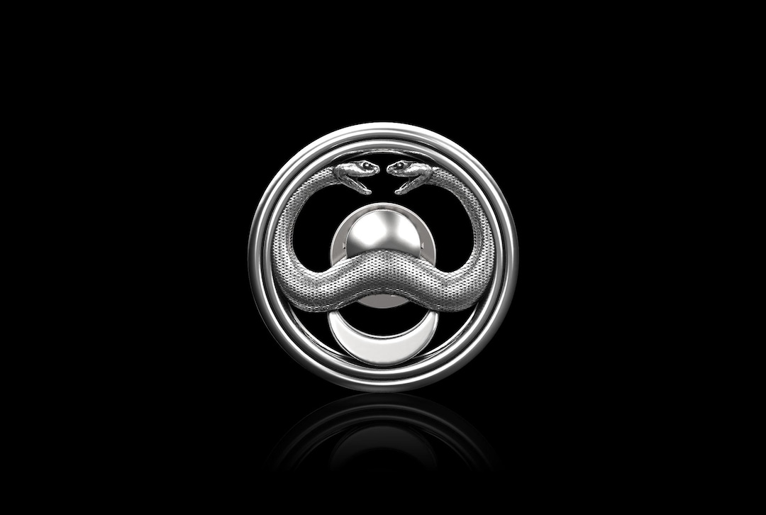 Sterling Silver Thulsa Doom Snake Symbol Lapel Pin, Conan the Barbarian ...