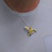 Yellow Gold Plated Sea Turtle Hatchling Necklace, Sealife Pendant, Baby ...