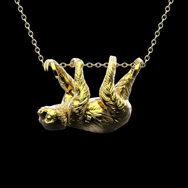 Sloth Pendant - Etsy