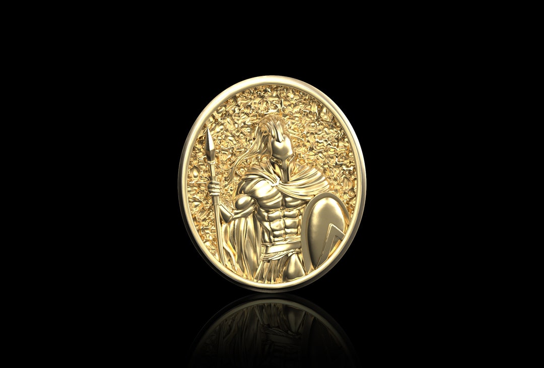 Bronze Spartan Warrior Lapel Pins, Warrior Mens Brooch, Spartan Shield ...